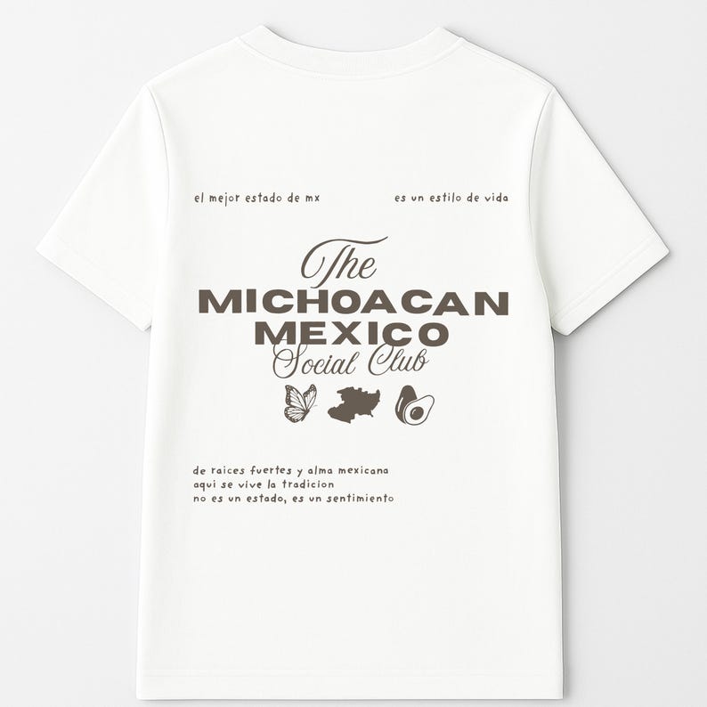 Michoacán Mexico SVG PNG, Mexico Social Club Bundle, Front Back Towns ...