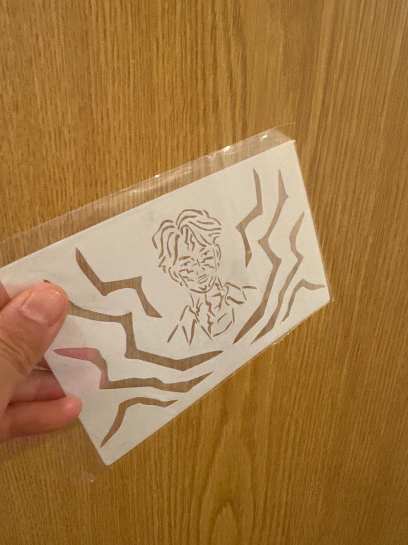 Kpop Demon Hunters Saja Boys Jinu Face Painting Airbrush Tattoo Stencil - Etsy