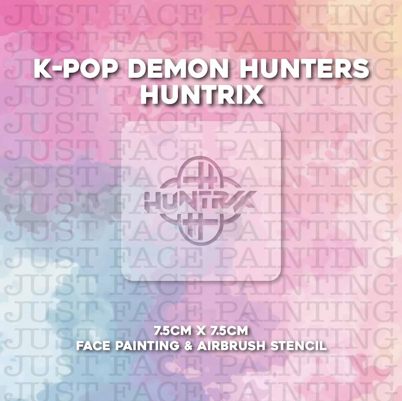 K-Pop Demon Hunters Huntrix, Saja Boys Stencil per pittura facciale ...