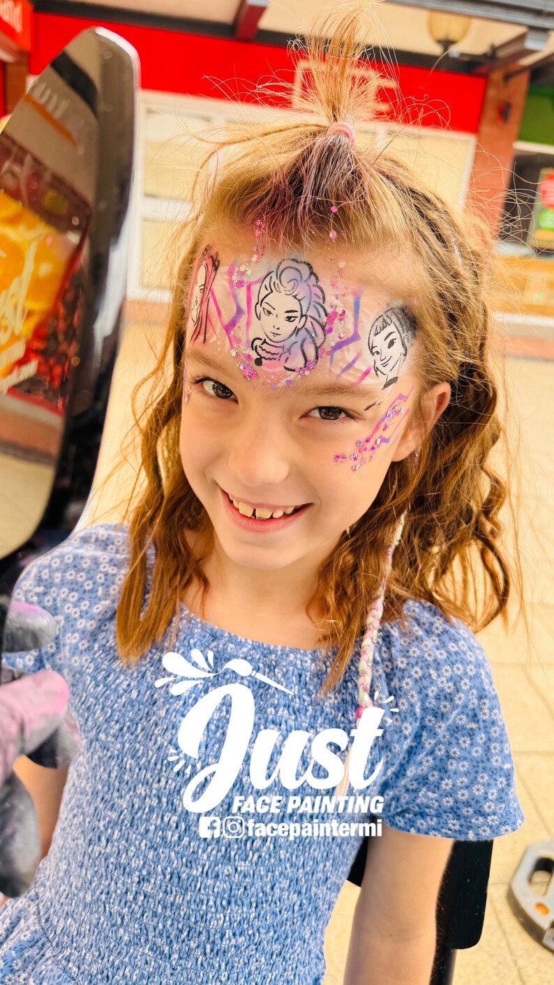 Kpop Demon Hunters Derpy Tigerrumi, Zoey & Mira Face Painting Airbrush ...