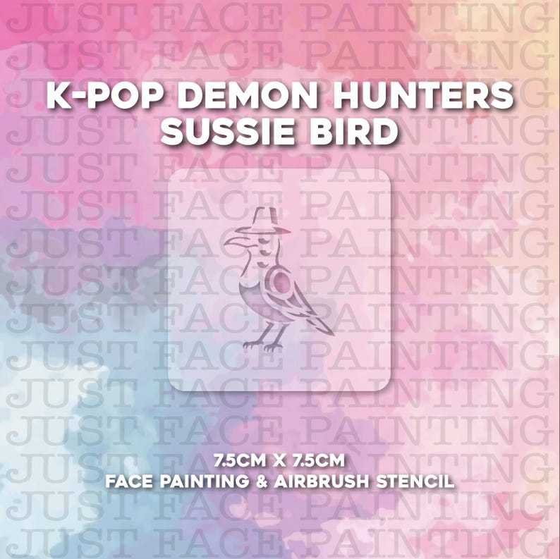 K-pop Demon Hunters Face Painting Stencils, Airbrush Tattoo, 7.5cm - Etsy