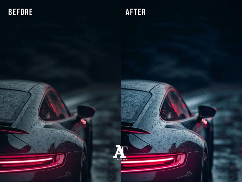 20 Lightroom Dark Moody Car Presets, Automotive Filters for Mobile ...