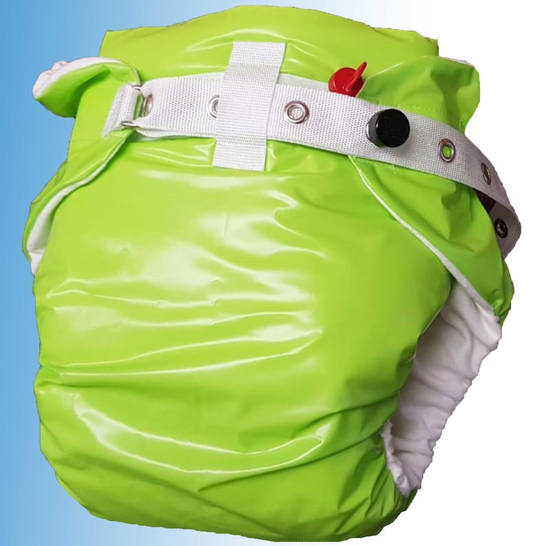 Punishment Omutsu “rubber Control” – PVC Diaper With Magnetic Lock - Etsy