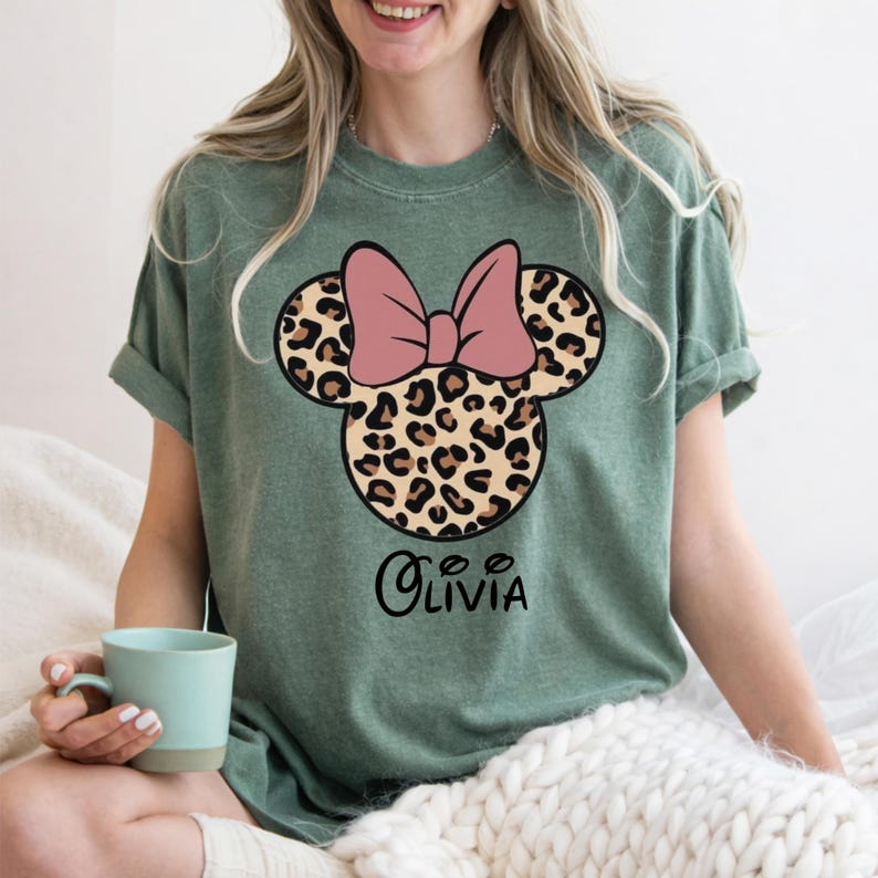 Custom Leopard Minnie Family Shirts, Disney Trip Matching Tee ...