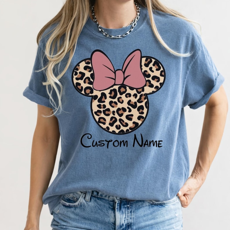 Custom Leopard Minnie Family Shirts, Disney Trip Matching Tee ...