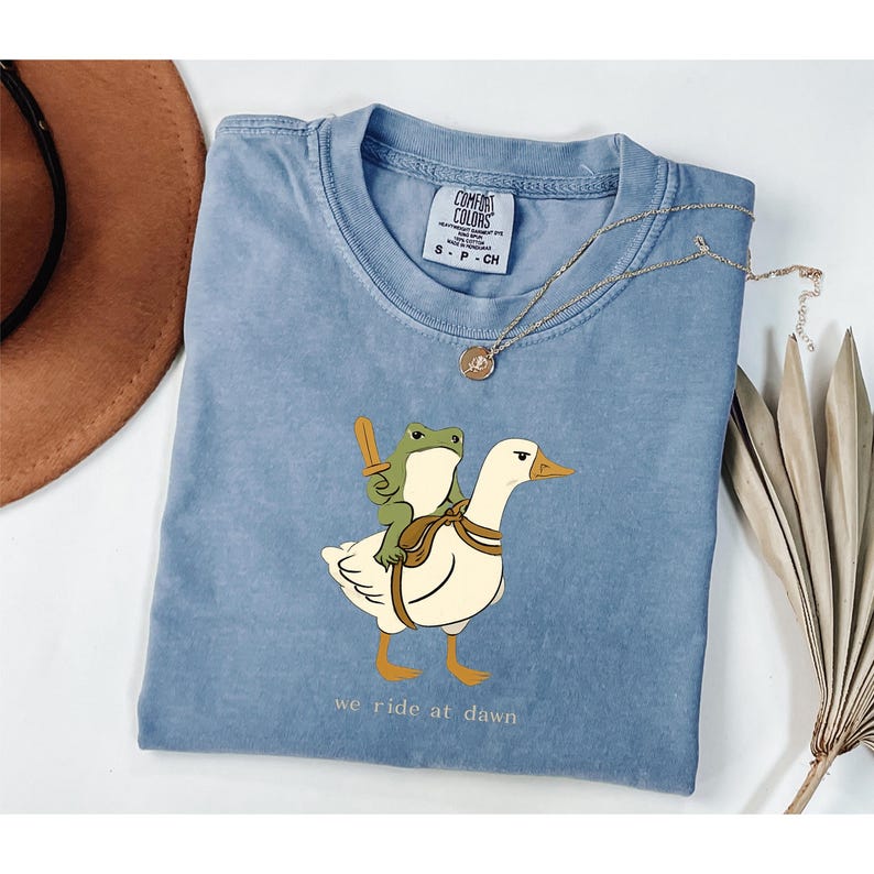Comfort Colors® Frog Goose Shirt – We Ride at Dawn Funny Tee - Etsy UK