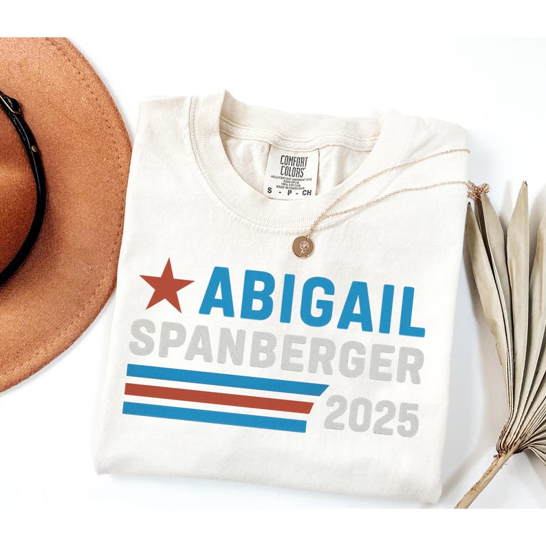 Abigail Spanberger 2025 Shirt, Comfort Colors Political Tee, Vintage ...