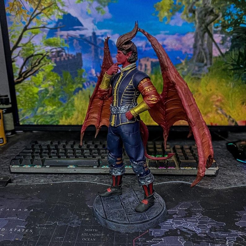 Raphael Statue | 3d Model | Action Figure | Hand-painted | Tabletop RPG ...