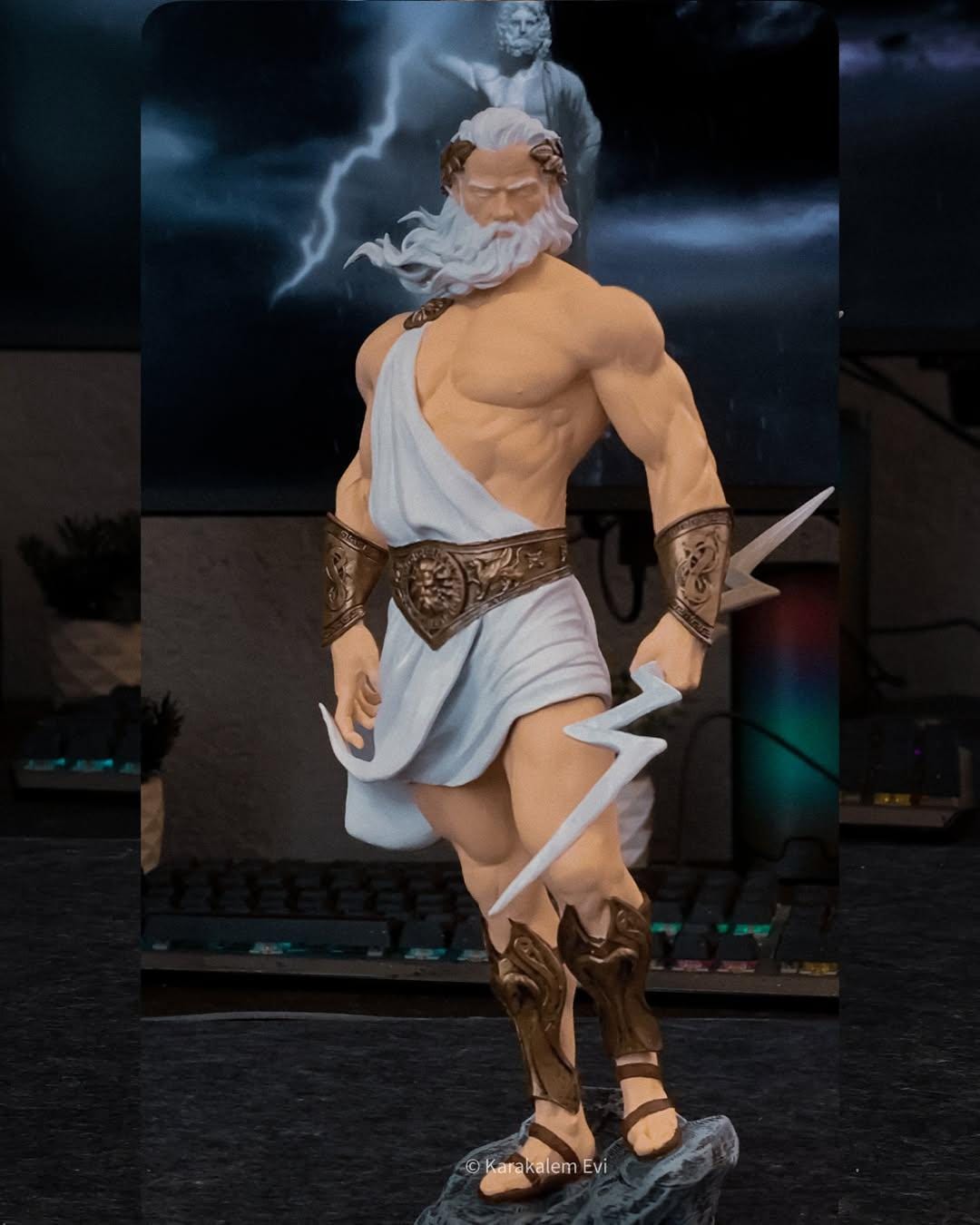 Zeus Statue | 3d Model | Action Figure | Hand-painted | Tabletop RPG ...