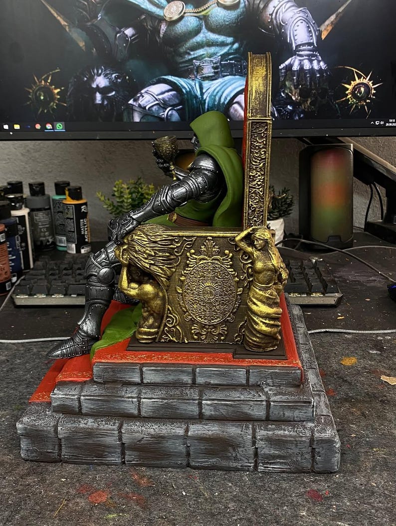 Dr Doom Statue | 3d Model | Action Figure | Hand-painted | Tabletop RPG ...