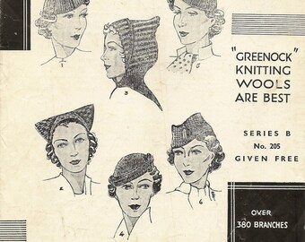 Vintage Angora Tams 1960s Hat Pattern Vintage Knitting - Etsy