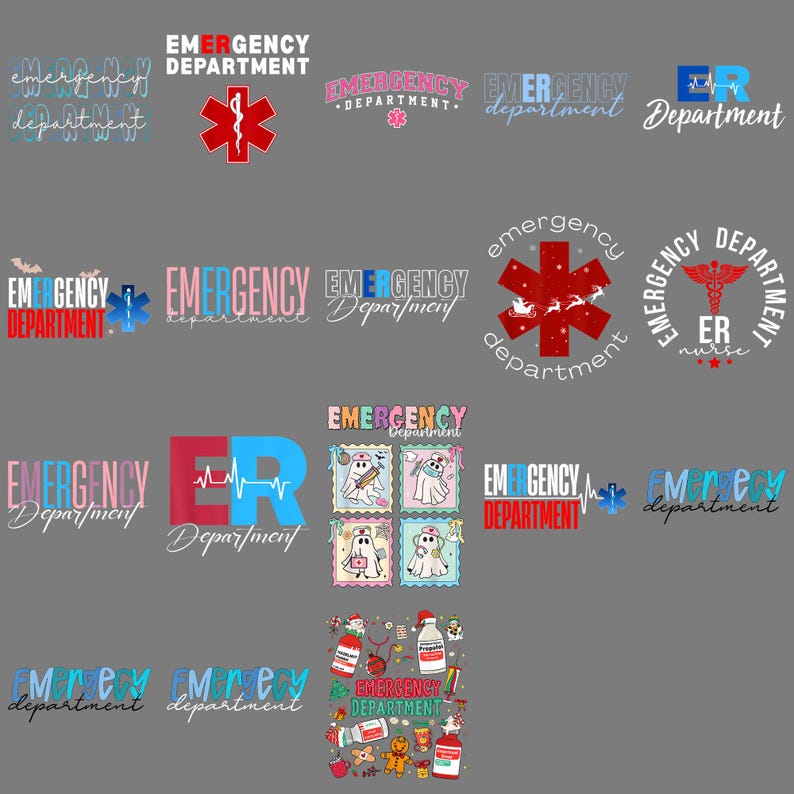Emergency Department Crew PNG – Funny ER Nurse Squad Clipart, Emergency ...