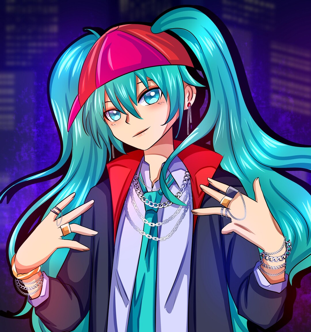 Custom Anime Character Commission, SFW Fanart, OC - Etsy