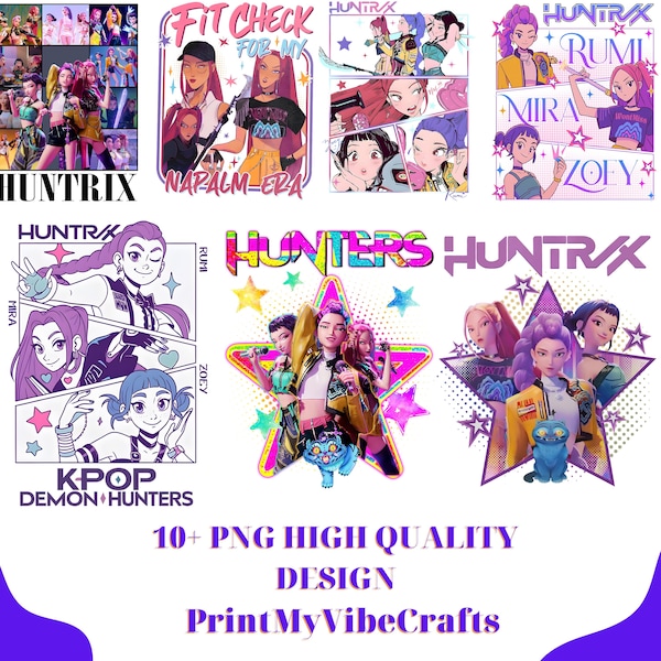 Huntrix Characters Png - Etsy