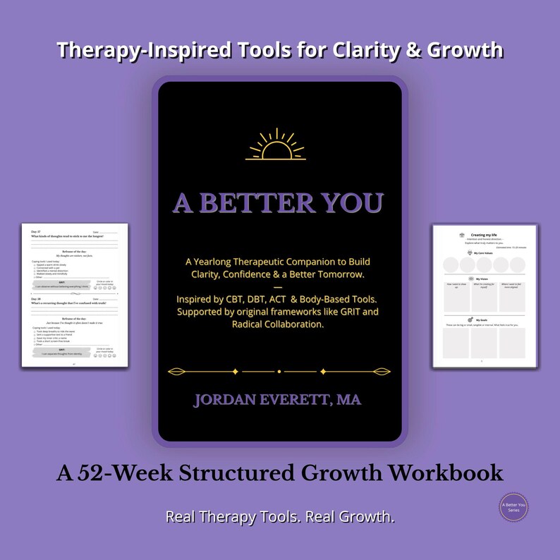 Therapy Workbook | 52-week Guided Self-help With Cbt, Dbt and Act Tools ...