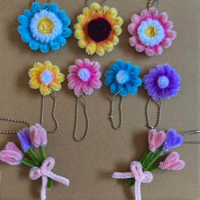 Pipe Cleaner Keychain - Etsy
