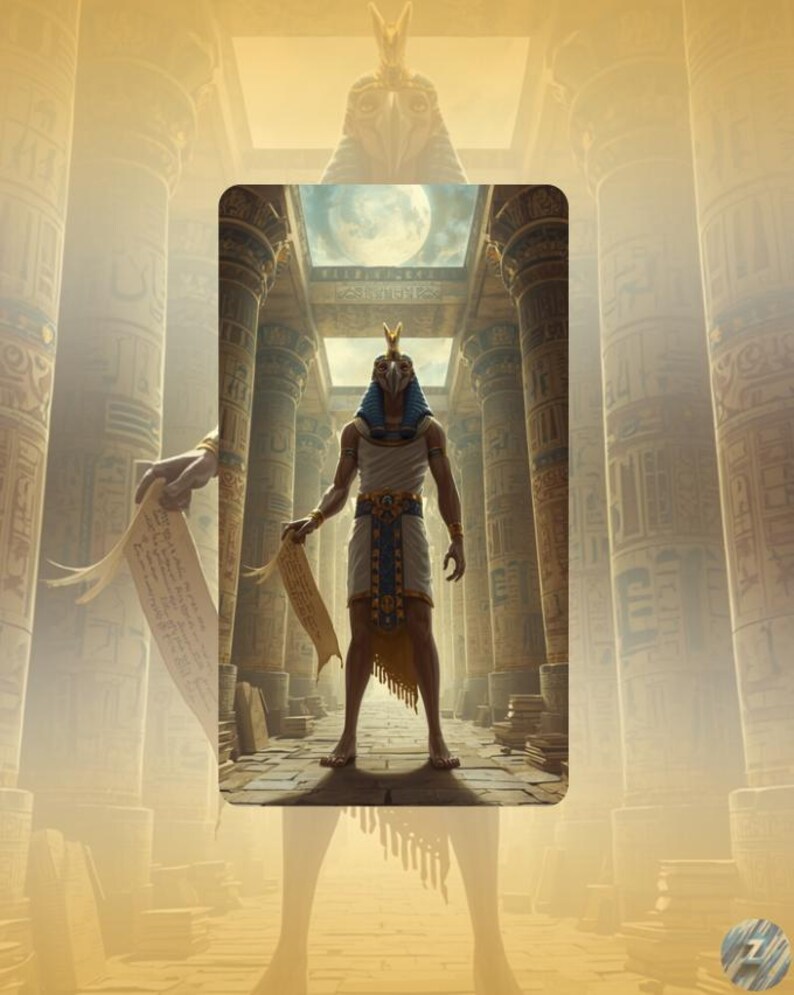 Egyptian Gods Wall Art Bundle: Thoth Digital Print Set + Epic Animation ...
