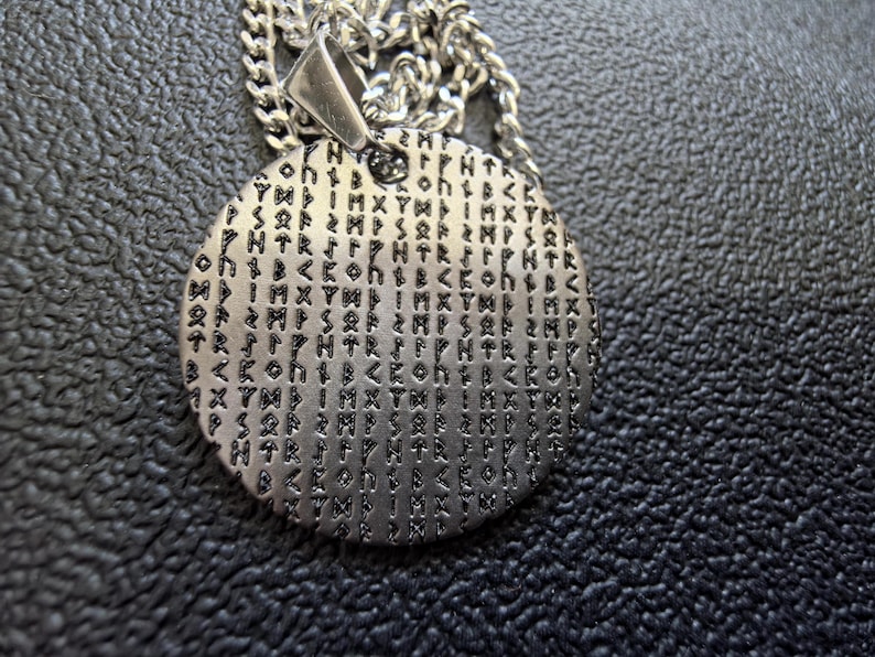 Stainless Steel Viking Rune Necklace - Viking Necklace - Handcrafted ...
