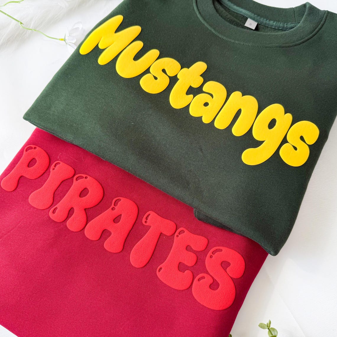 Custom Puff Print Team Name T-shirt, Personalized Puff Writing for ...