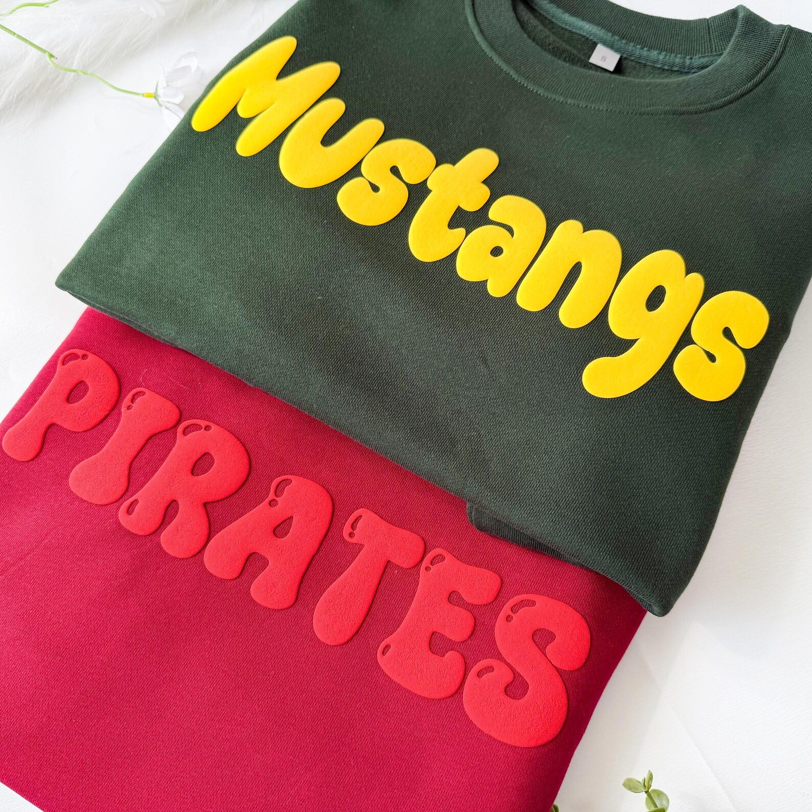 Custom Puff Print Team Name T-shirt, Personalized Puff Writing for ...