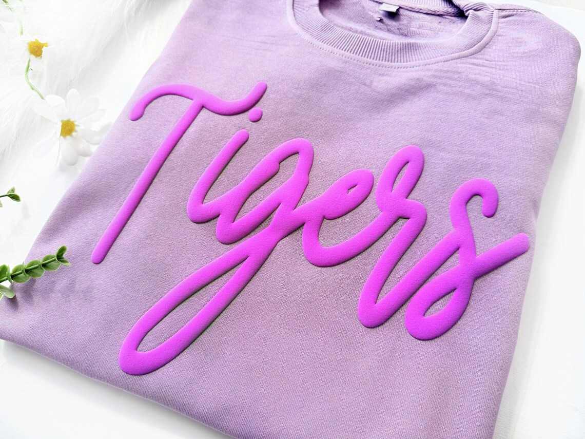 Custom Puff Print Team Name T-shirt, Personalized Puff Writing for ...