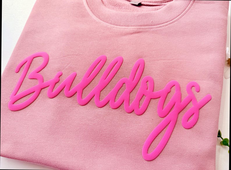 Custom Puff Print Team Name T-shirt, Personalized Puff Writing for ...