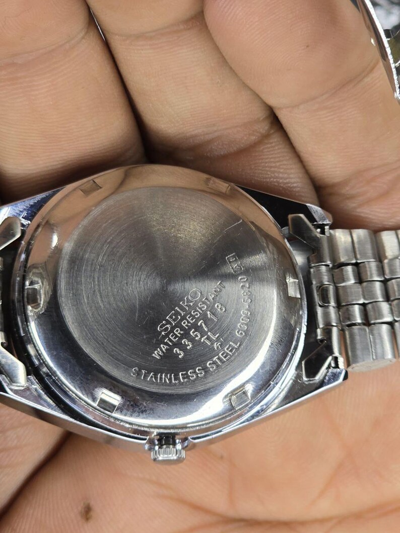 Vintage Seiko 5 Automatic Watch:sky Blue Dial Stainless Steel ...