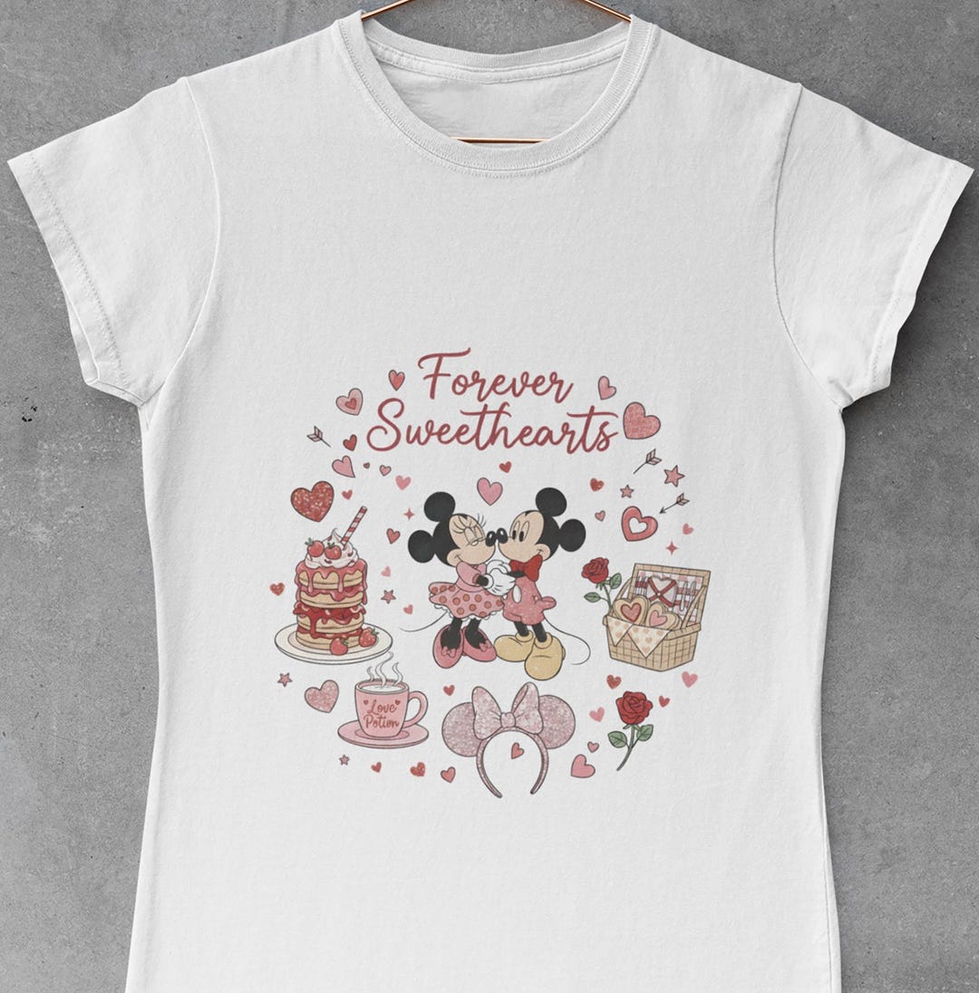 Forever Sweethearts Valentine PNG, Cute Cartoon Couple Love Design ...