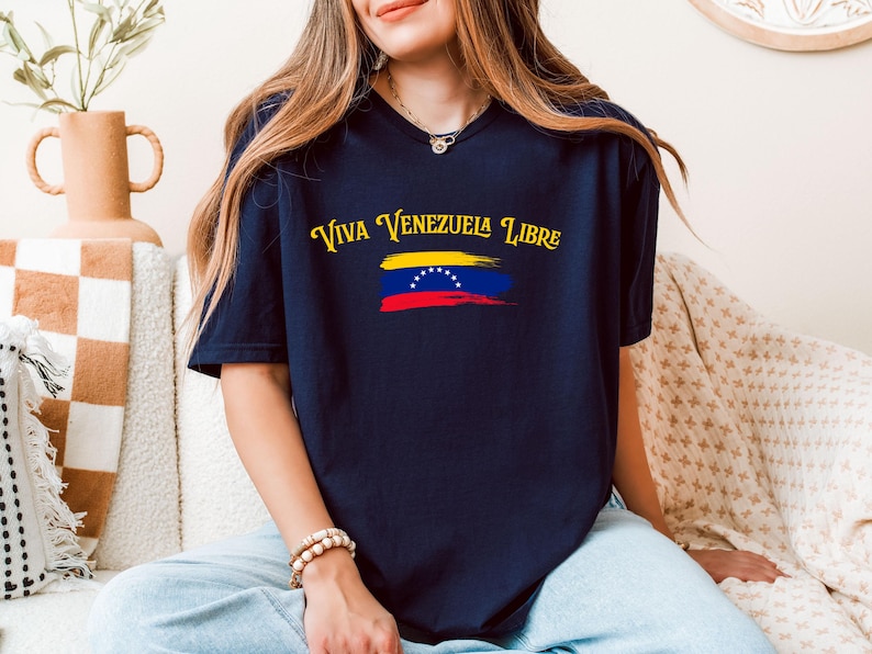 Viva Venezuela Libre Shirt – Venezuelan Pride Flag Graphic Tee, Freedom ...