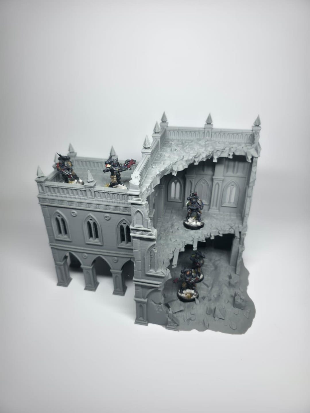 Gothic Mansion Ruins Scatter Terrain M2 | 28–32mm Wargaming Scenery - Etsy