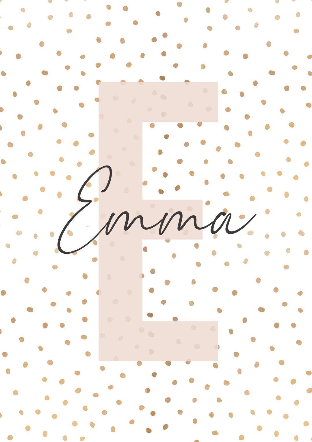 A3 Name Letter Digital Print - Etsy