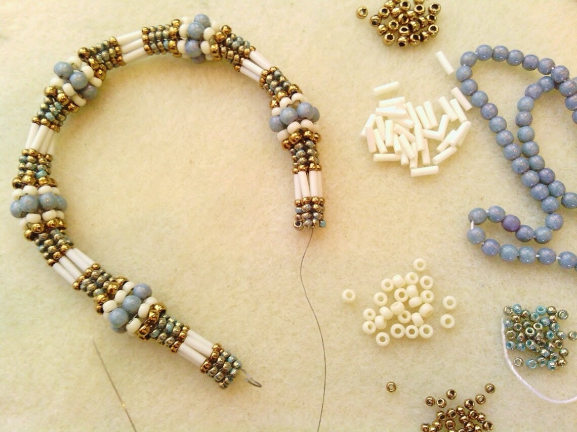 Pdf Bumps & Bugles Bracelet Pattern instructions - Etsy