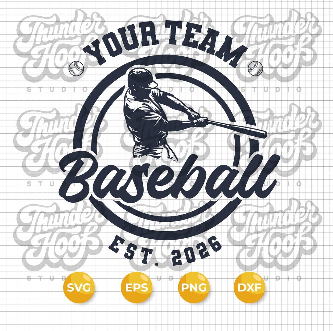 Circular Baseball Shirt Design SVG PNG, Classic Baseballs Logo Design ...