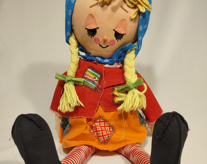 Rare-vintage Mattel 1964 Tatters-pull String Talking Doll (voice Broken ...