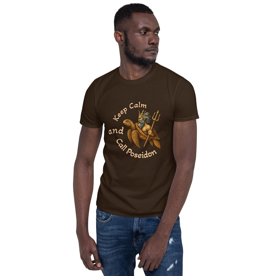 Keep Calm and Call Poseidon T-shirt – Mythology Graphic Tee - Etsy