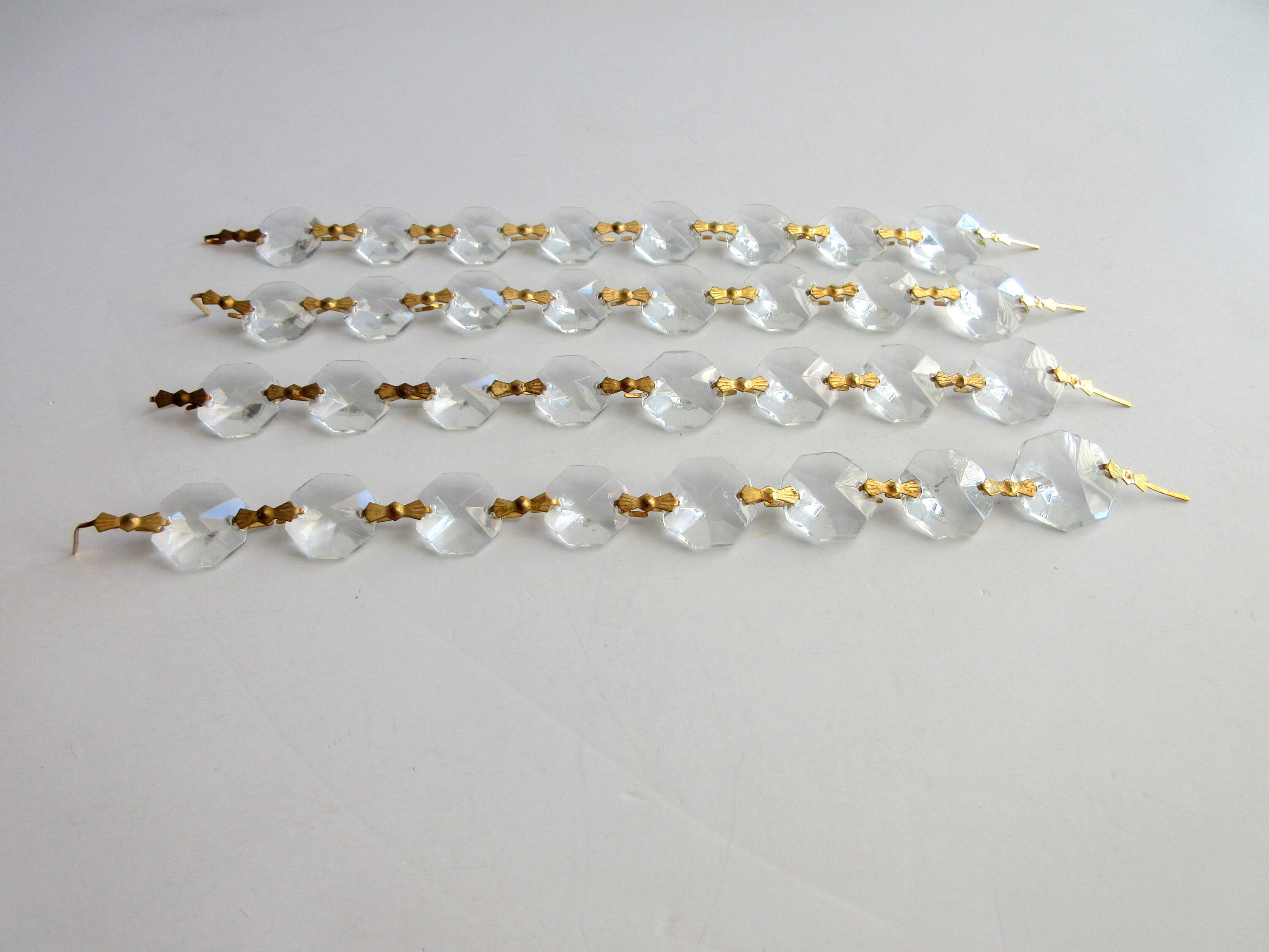 Octagon Crystal Glass Prisms Chandelier Lighting Parts Assorted ...