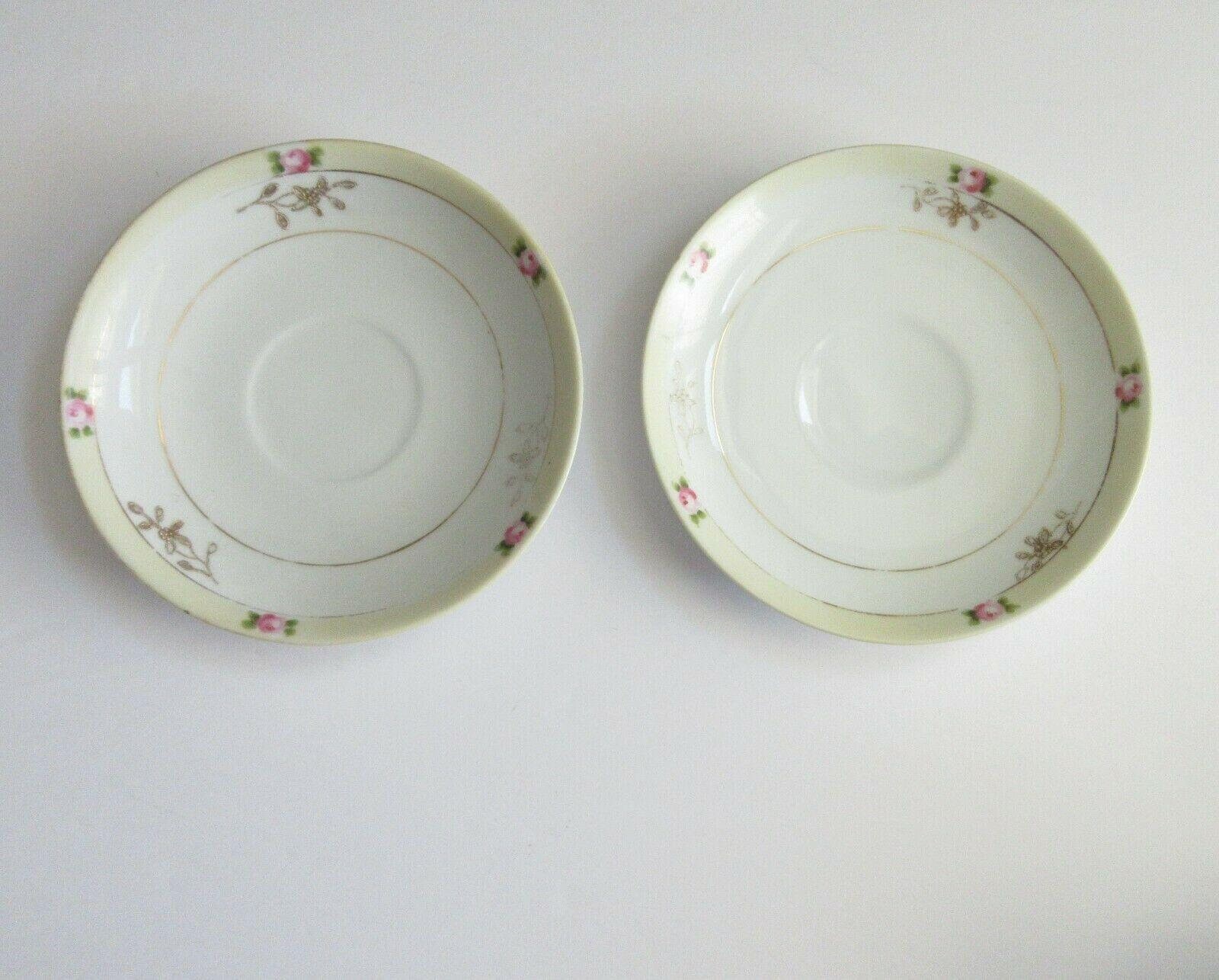 Hand Painted Nippon Morimura China Creamer Sugar 2 Cups Saucers Rose ...