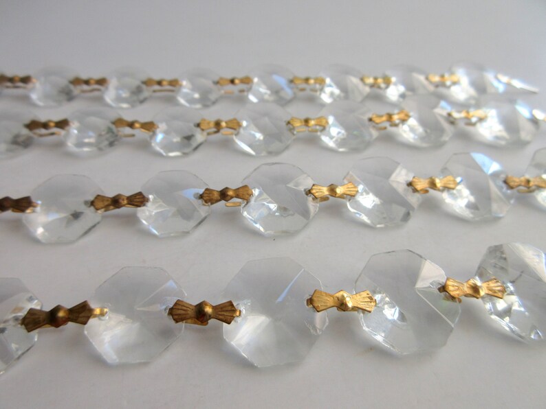 Octagon Crystal Glass Prisms Chandelier Lighting Parts Assorted ...