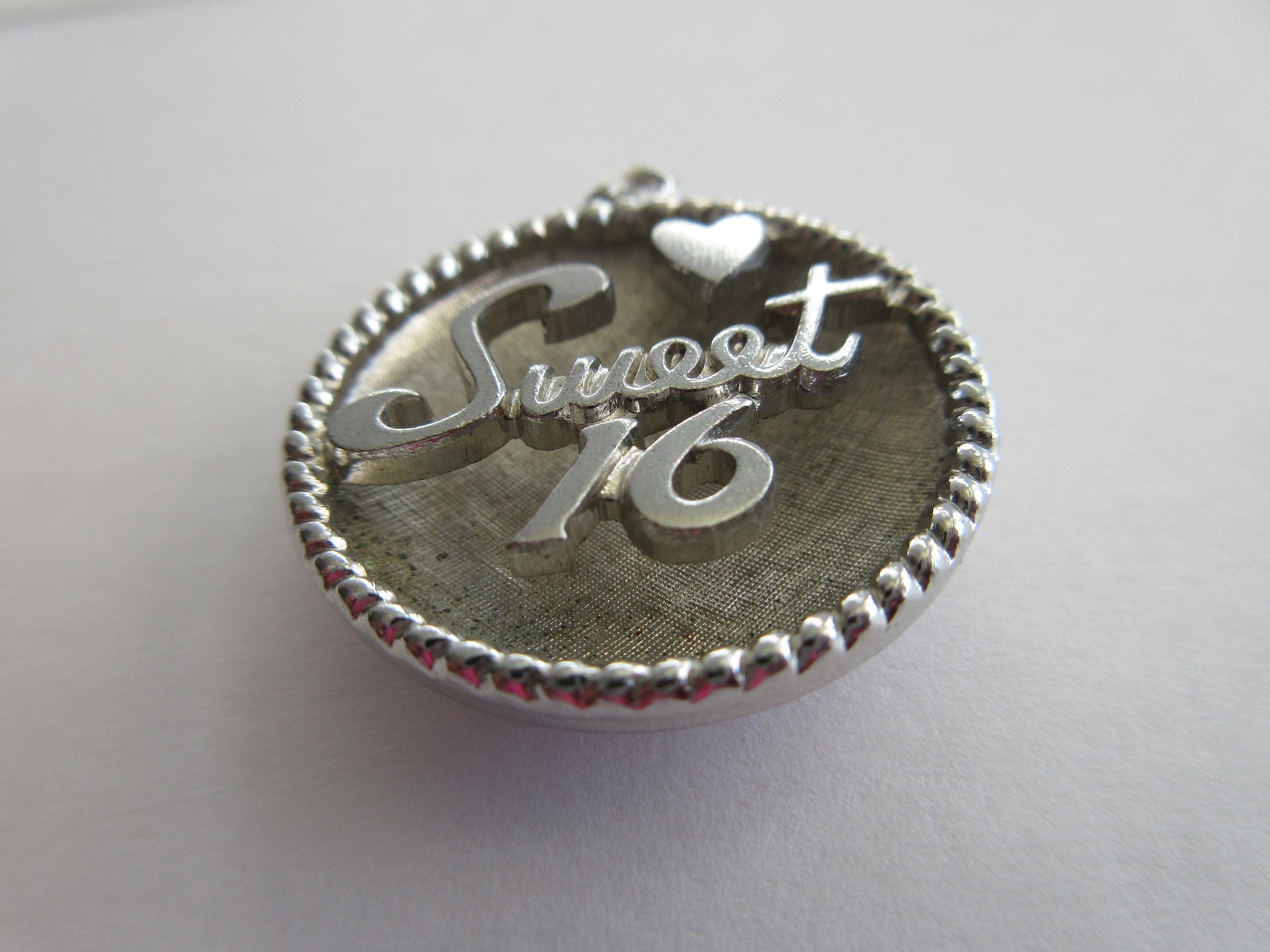 Sweet Sixteen Silver Charm for Bracelet or Necklace Pendant - Etsy