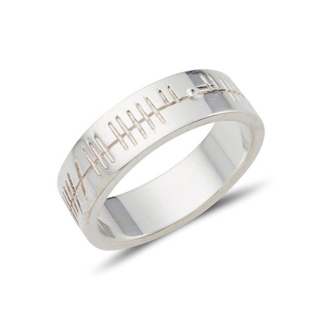 Ogham Ring With Polished Finish - Etsy