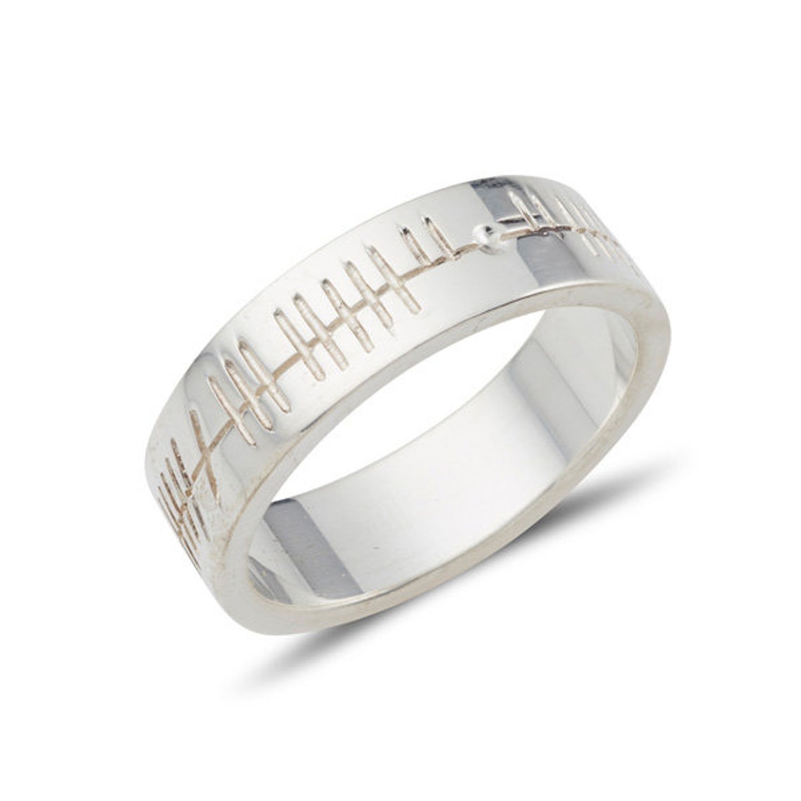 Ogham Ring With Polished Finish - Etsy