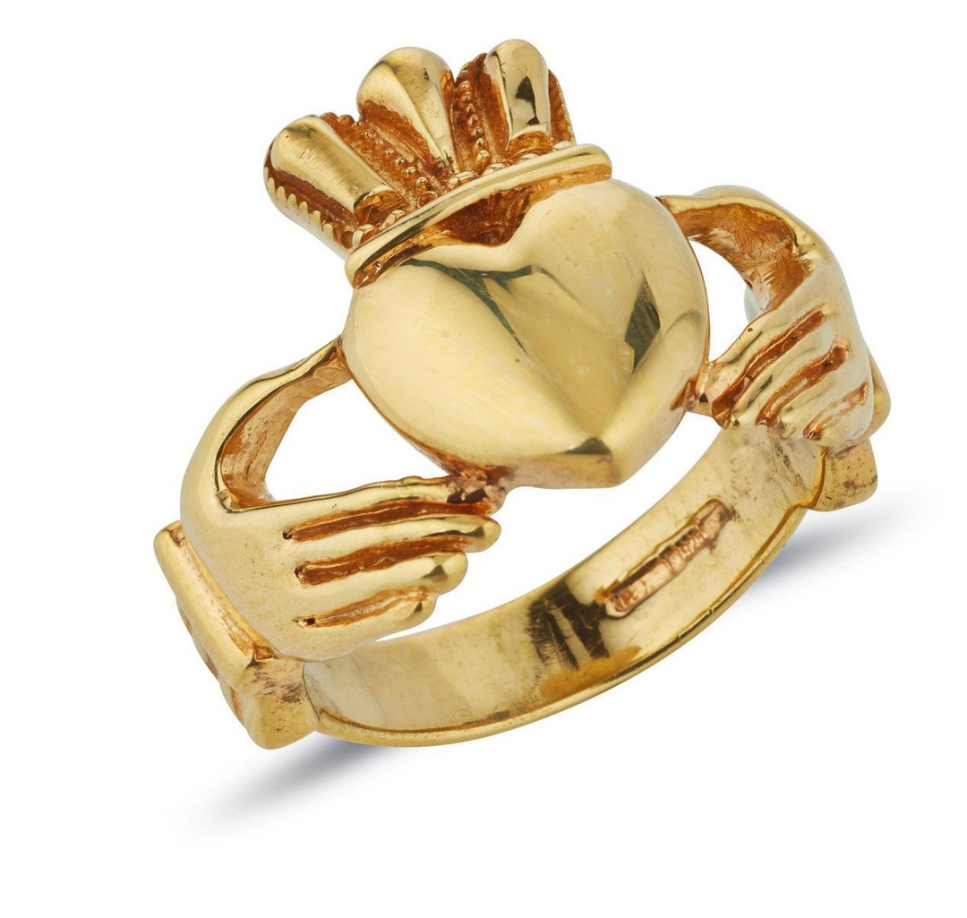Gents Extra Big and Heavy Gold Claddagh - Etsy