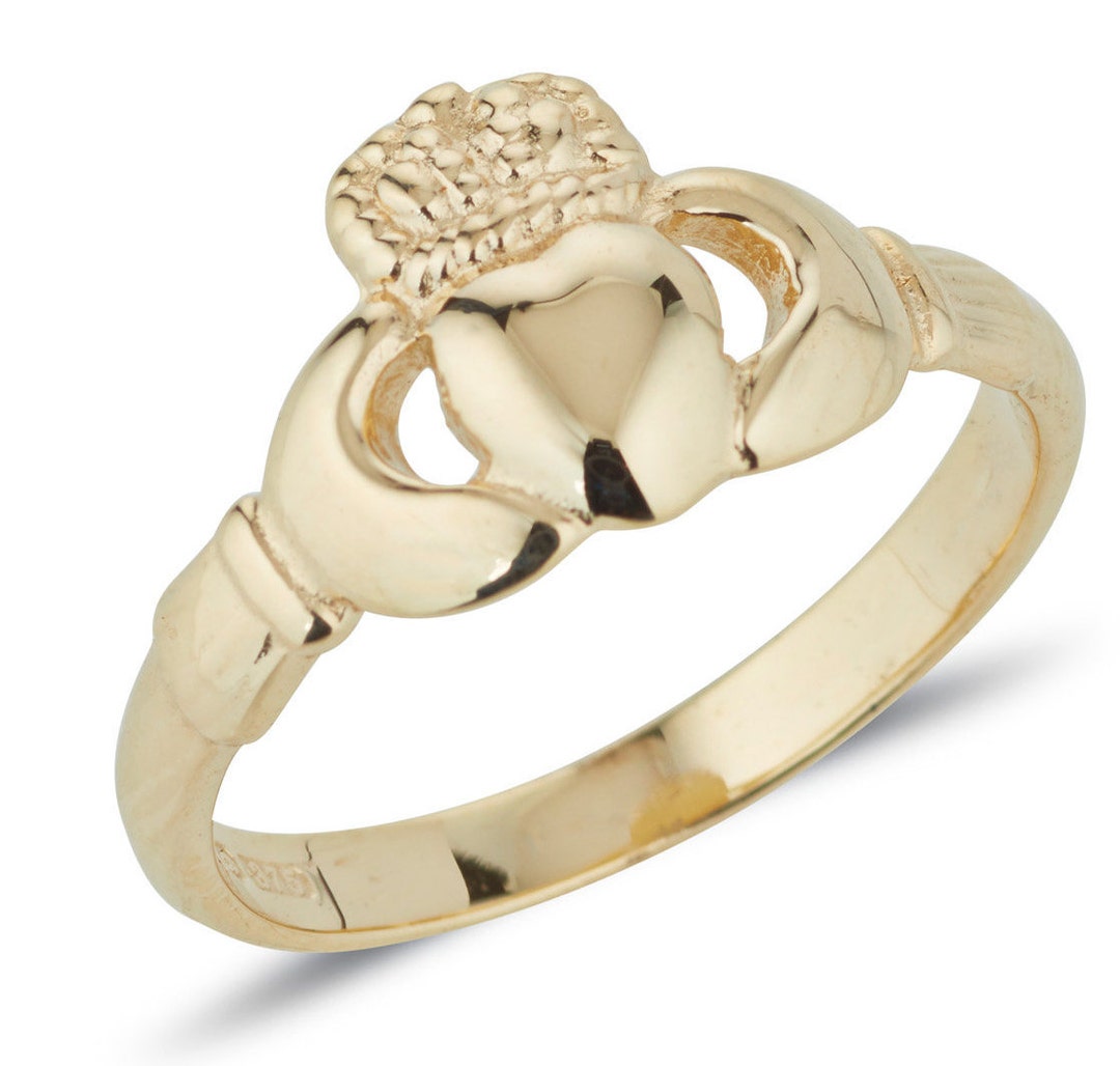Antique Claddagh Ring in Gold - Etsy