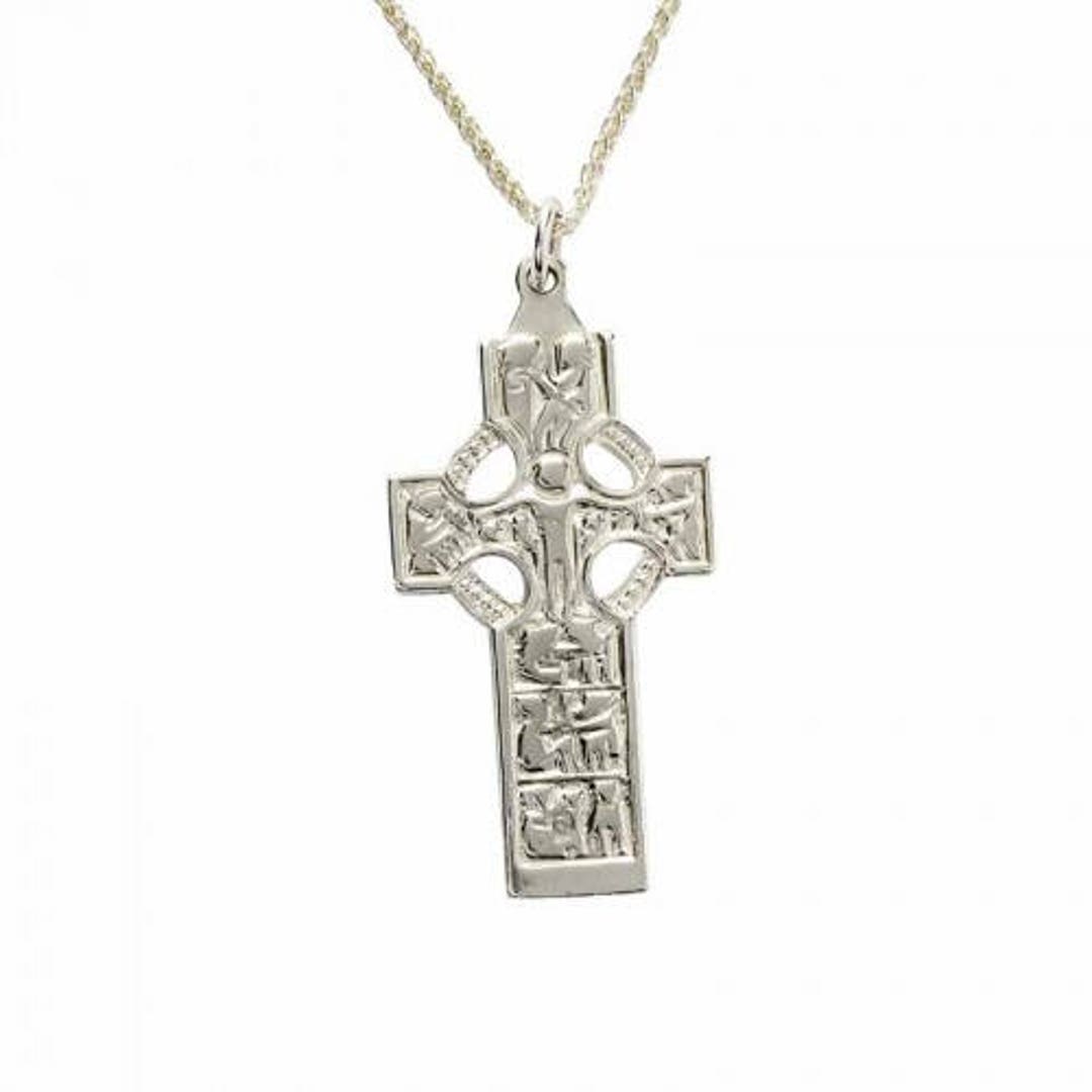 Duleek Celtic Cross in Sterling Silver - Etsy