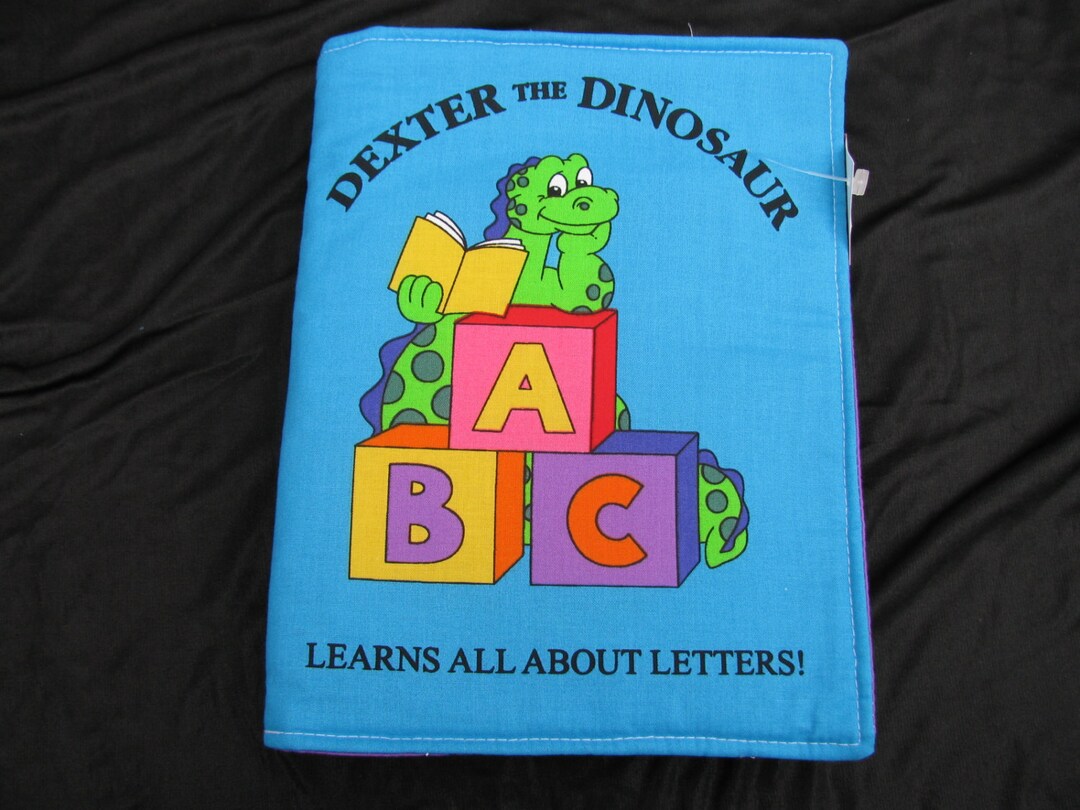 New Dexter the Dinosaur Alphabet Cloth Book Baby's First - Etsy