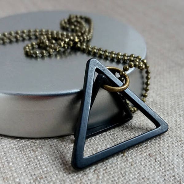 Triangles Necklace - Etsy