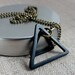 Brass Triangle Necklace. Double Triangle Necklace. Unisex - Etsy