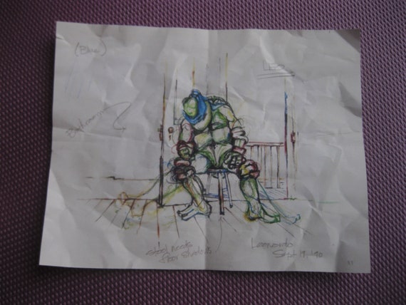 Ninja Turtles Movie Leonardo Sketch ART PRINT 8x10 - Etsy