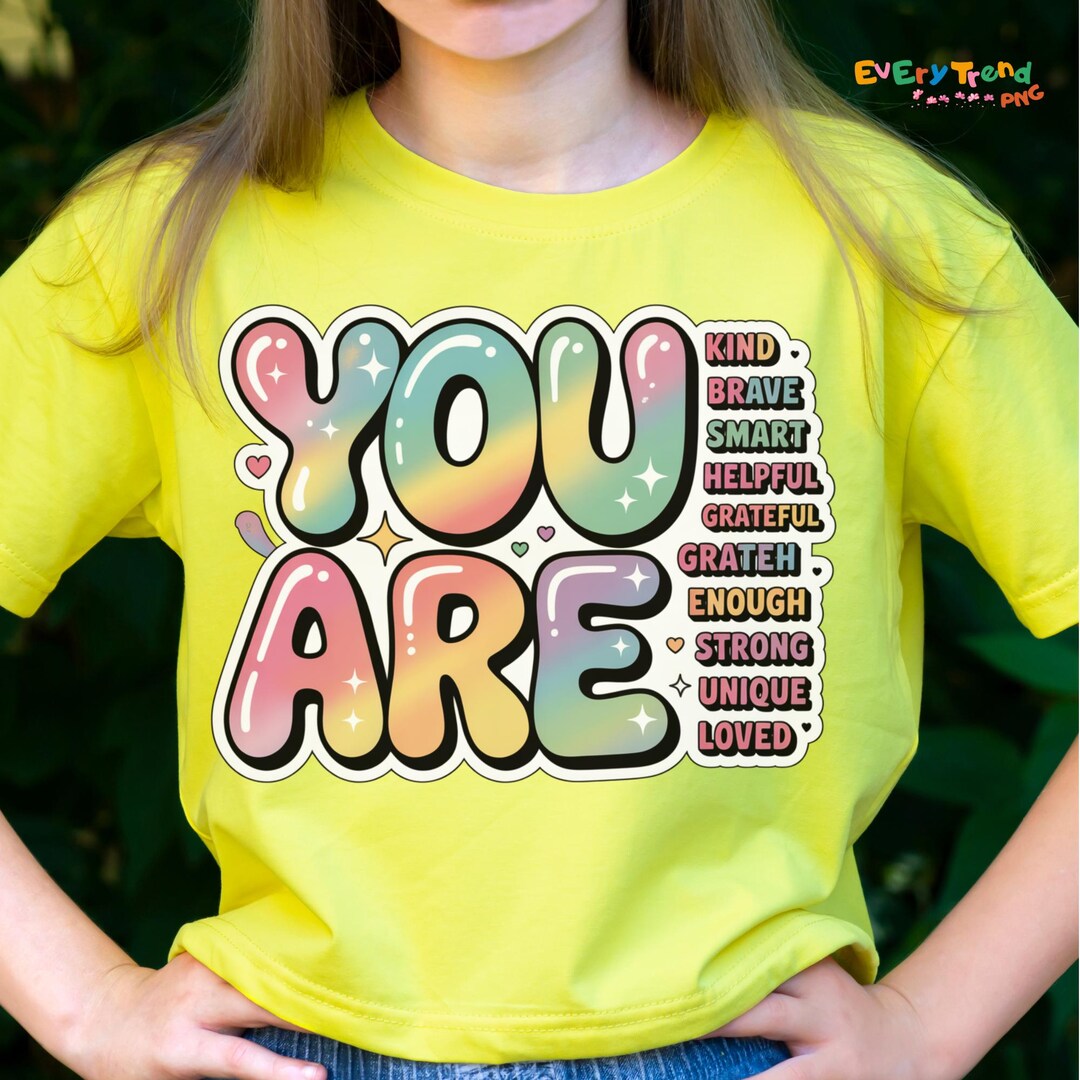 Positive Words PNG: Inspirational T-shirt Clipart (digital Download) - Etsy