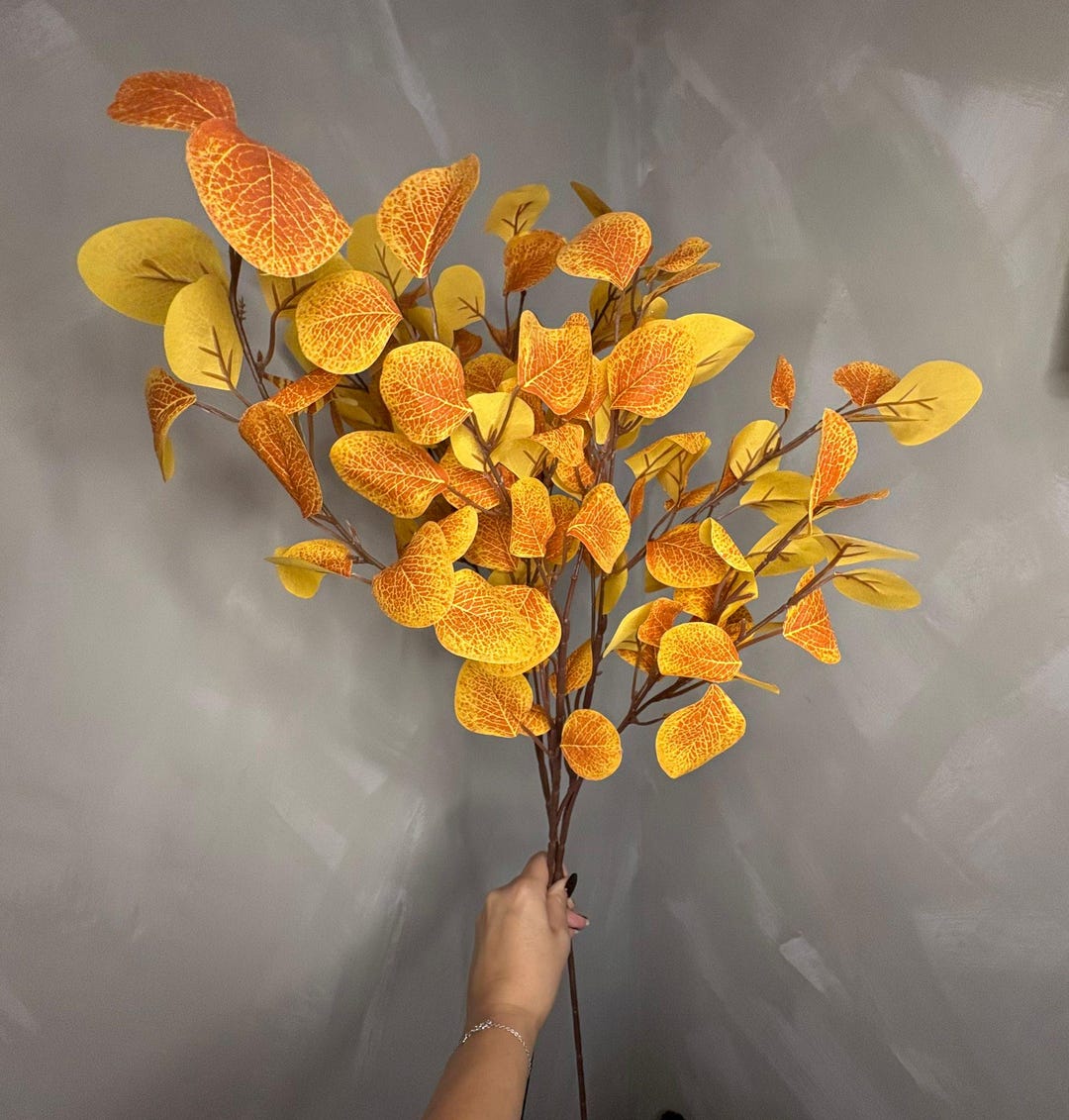 Autumn Foliage Stems: Realistic Fall Home Decor Arrangement - Etsy